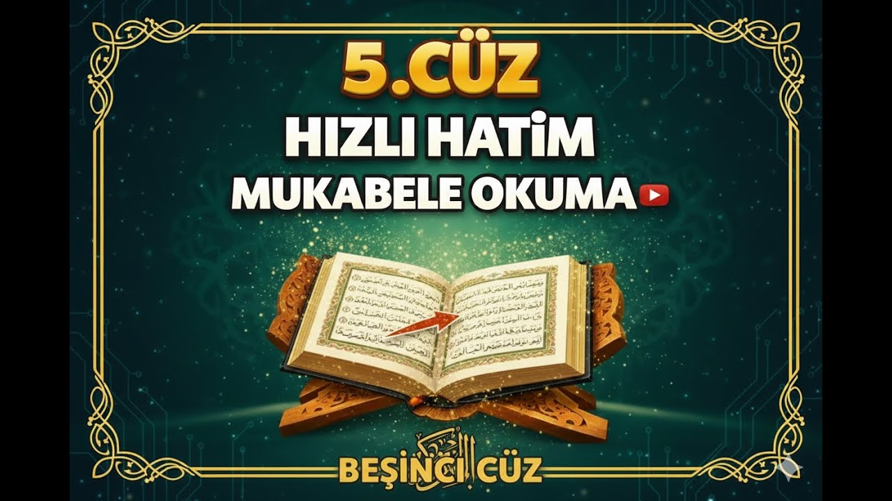 5 CÜZ HIZLI HATİM MUKABELE OKUMA - YouTube