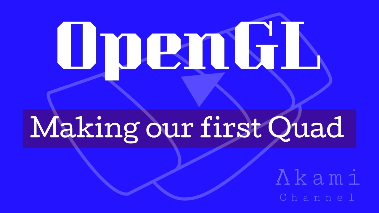 How to make a quad in OpenGL - YouTube