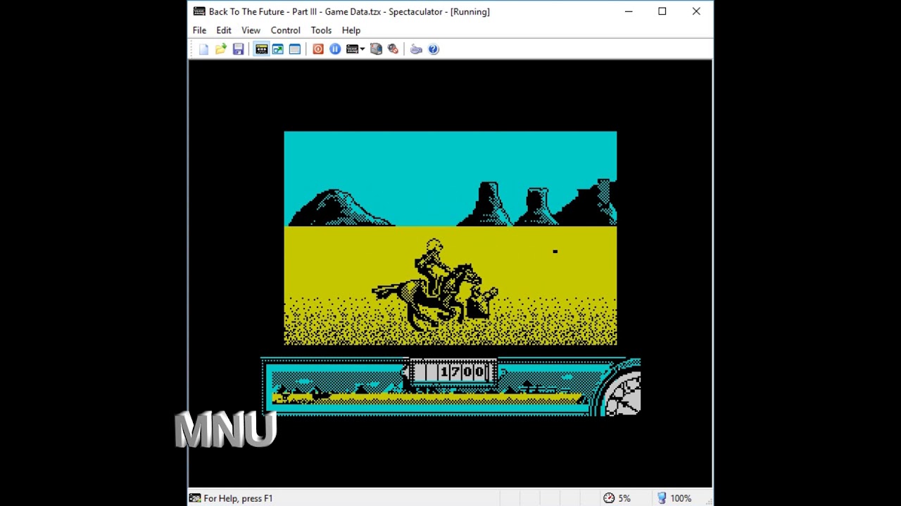 Back to the Future 3 ZX Spectrum longplay - YouTube
