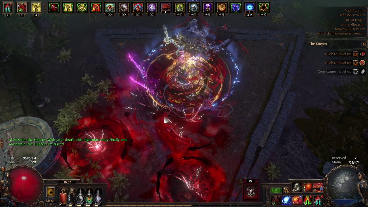 [3.13] Path of Exile - Inquisitor Cyclone Voidforge - Al-Hezmin kill ...