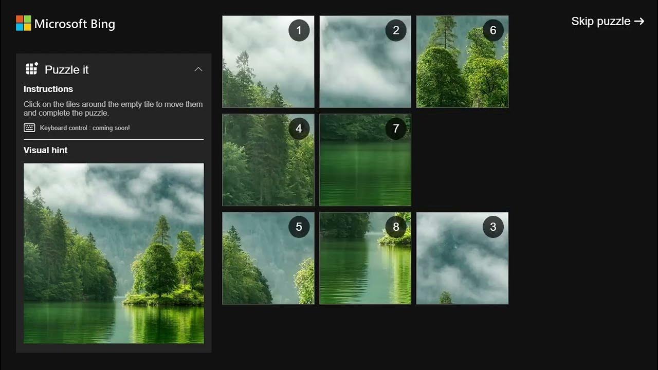 AI Solves Microsoft Bing Slide Puzzle (ASMR) - YouTube