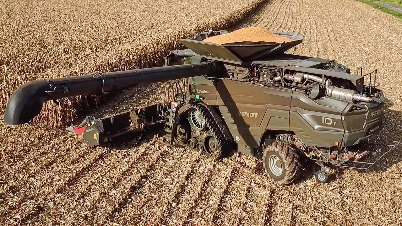 FENDT IDEAL 10T + 939 Vario bei der Maisernte 2023/ Corn Harvest 23 ...
