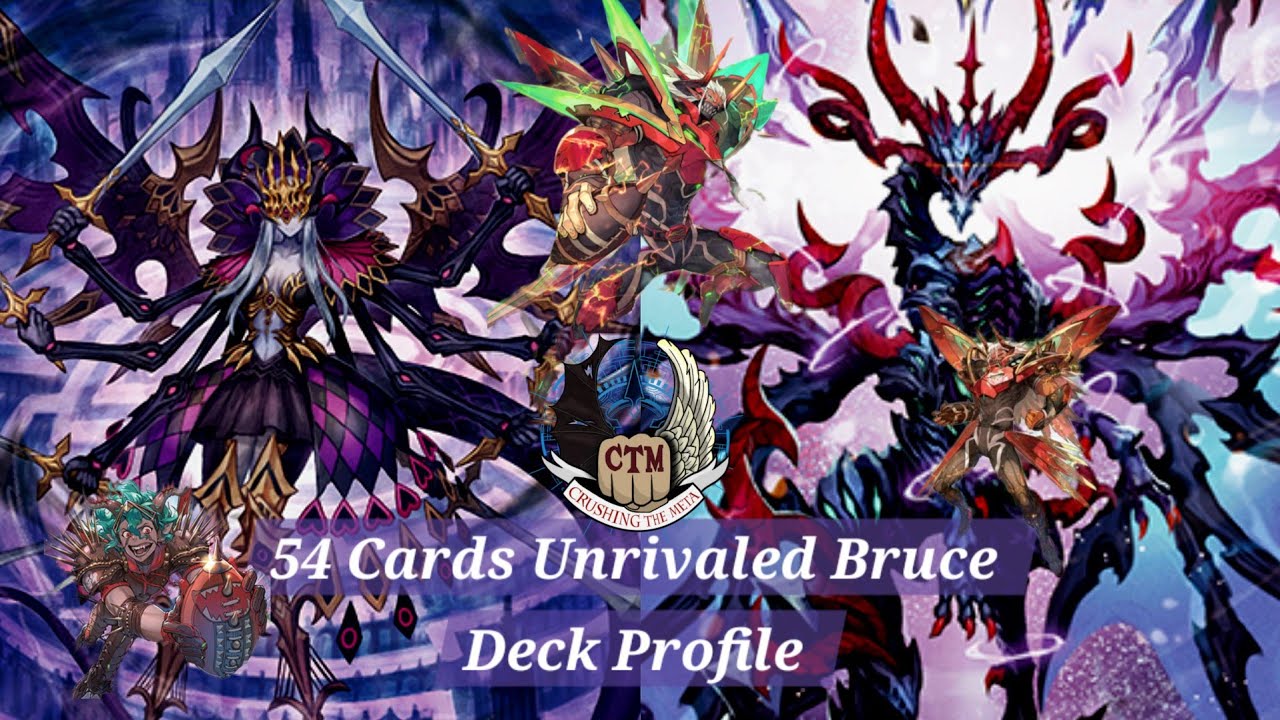 54 Cards "Unrivaled" Bruce Deck Profile - Cardfight!! Vanguard - YouTube