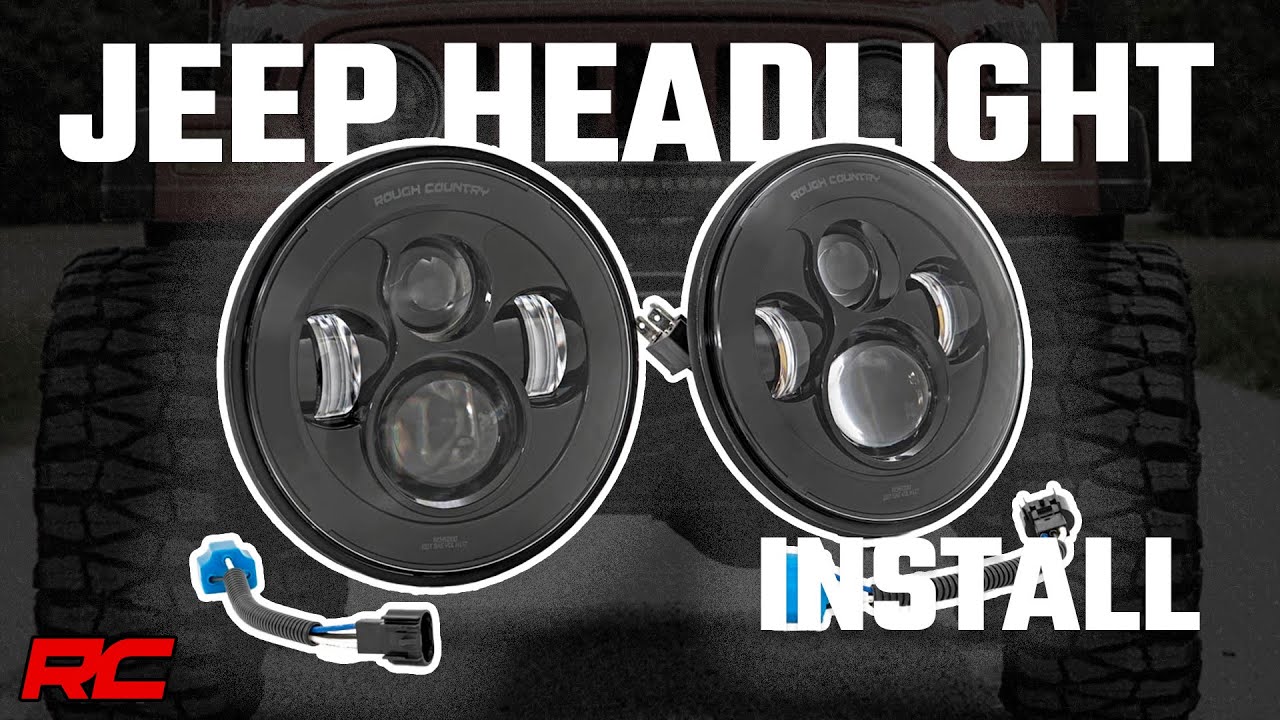 Installing 7-inch Round LED Headlights - YouTube