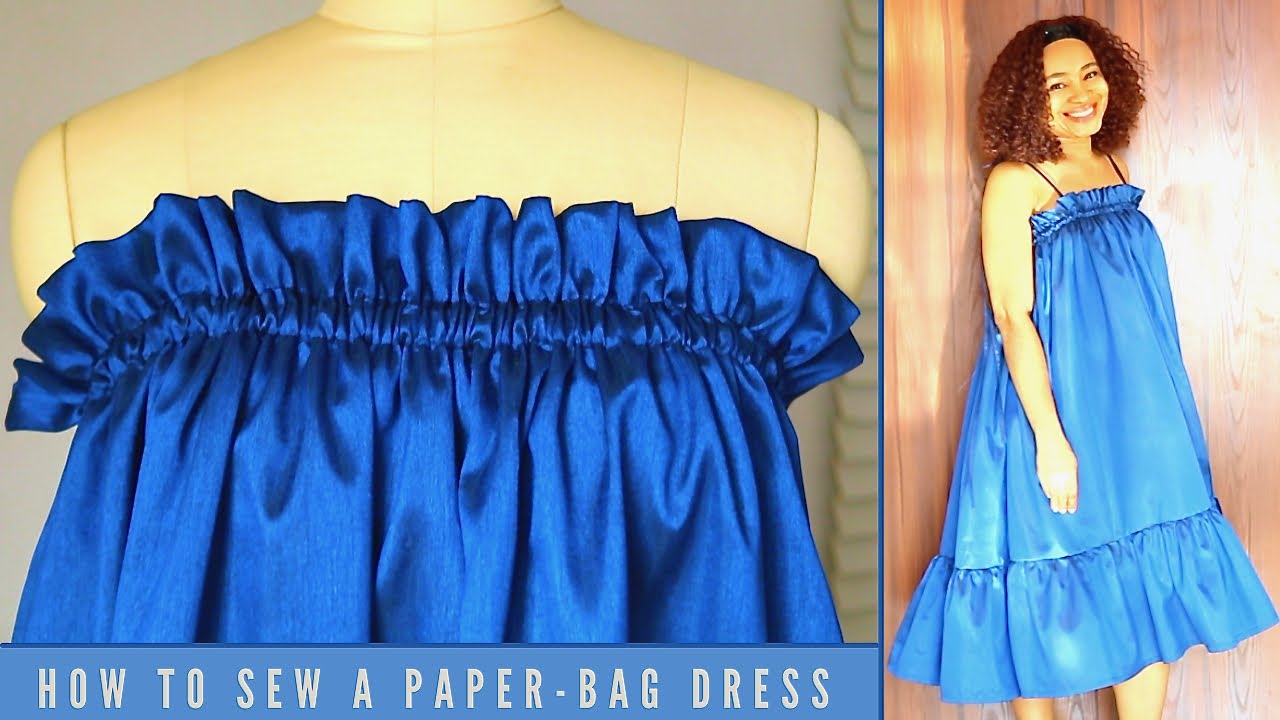 How to make a paperbag dress easily! Beginner-friendly - YouTube