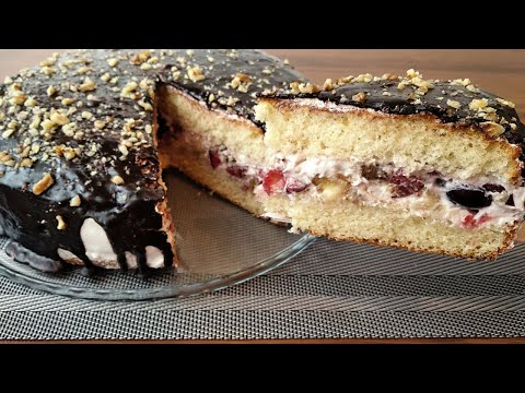 💯Ən dadlı🔴 Yup-yumşaq,Meyvəli Yay Tortu.Самый Вкусный Фруктовый Торт.