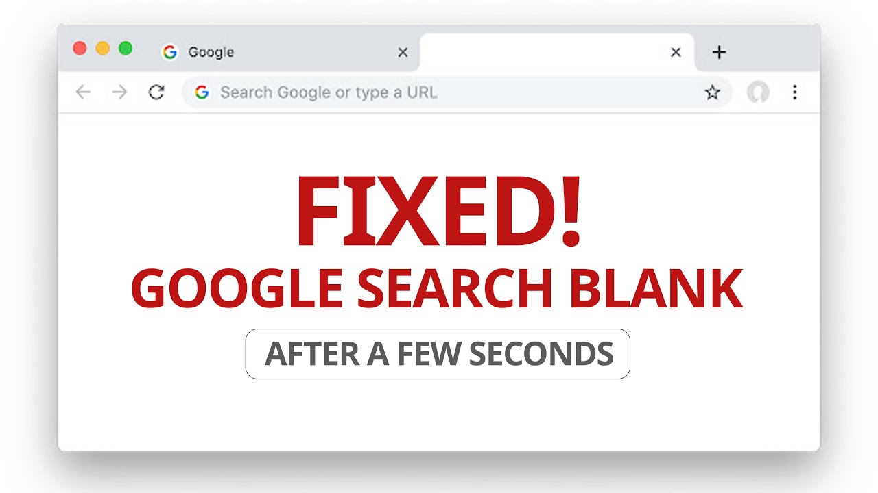 Mengatasi BLANK SCREEN di Google pencarian setelah beberapa detik - YouTube