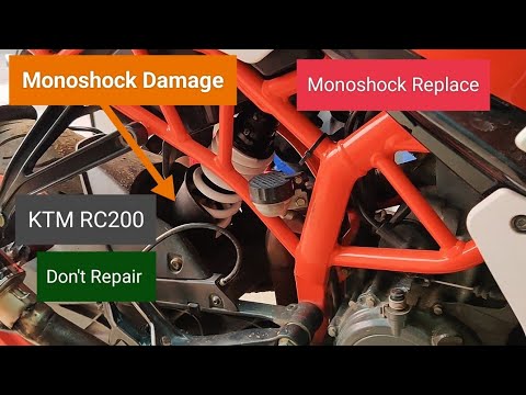 Rear Suspension working on KTM RC200 and Replace Procedure #rc200 #ktm ...