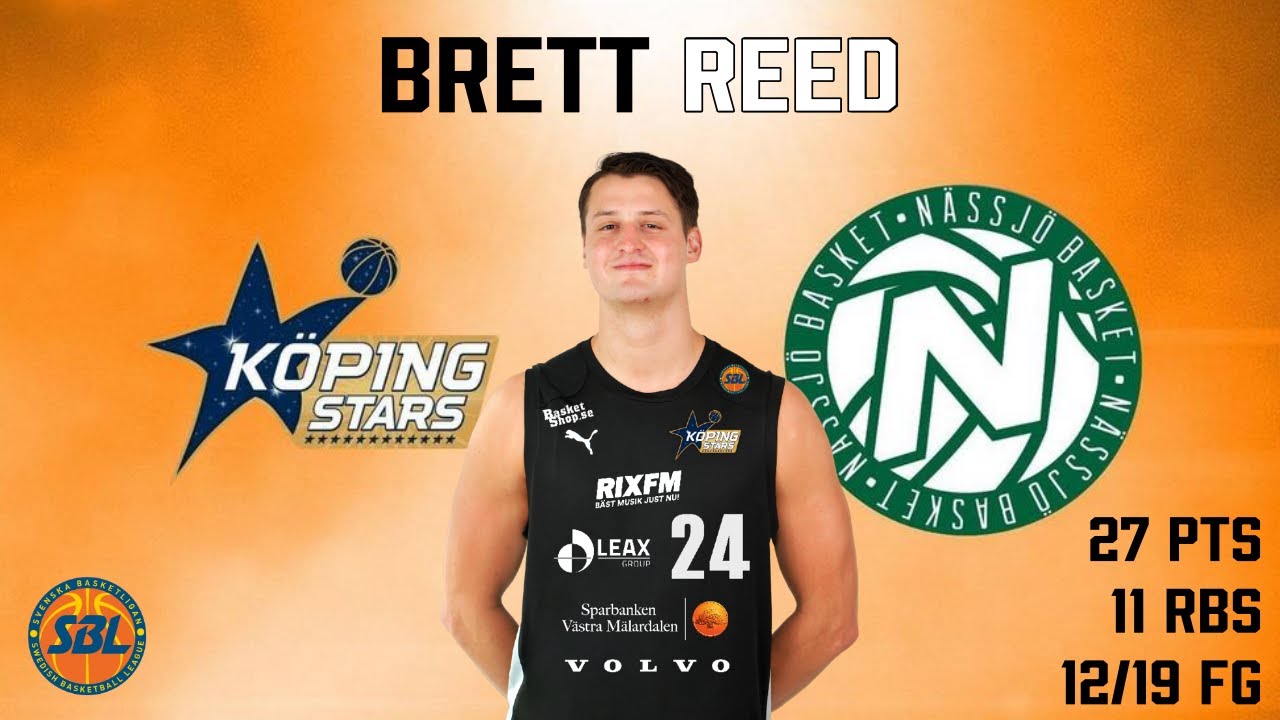 Brett Reed #24 Black / Köping vs. Nässjö - YouTube