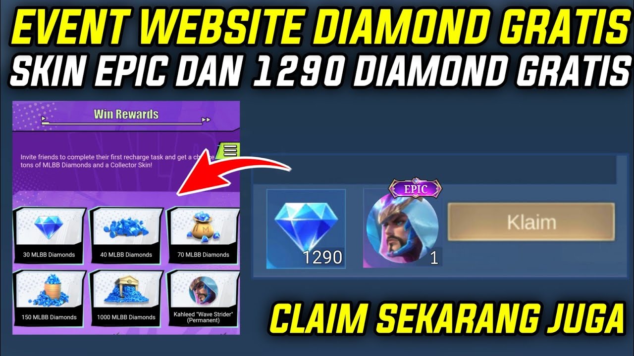 CEPAT CLAIM SEKARANG 1290 DIAMOND DAN SKIN EPIC GRATIS - EVENT WEBSITE ...