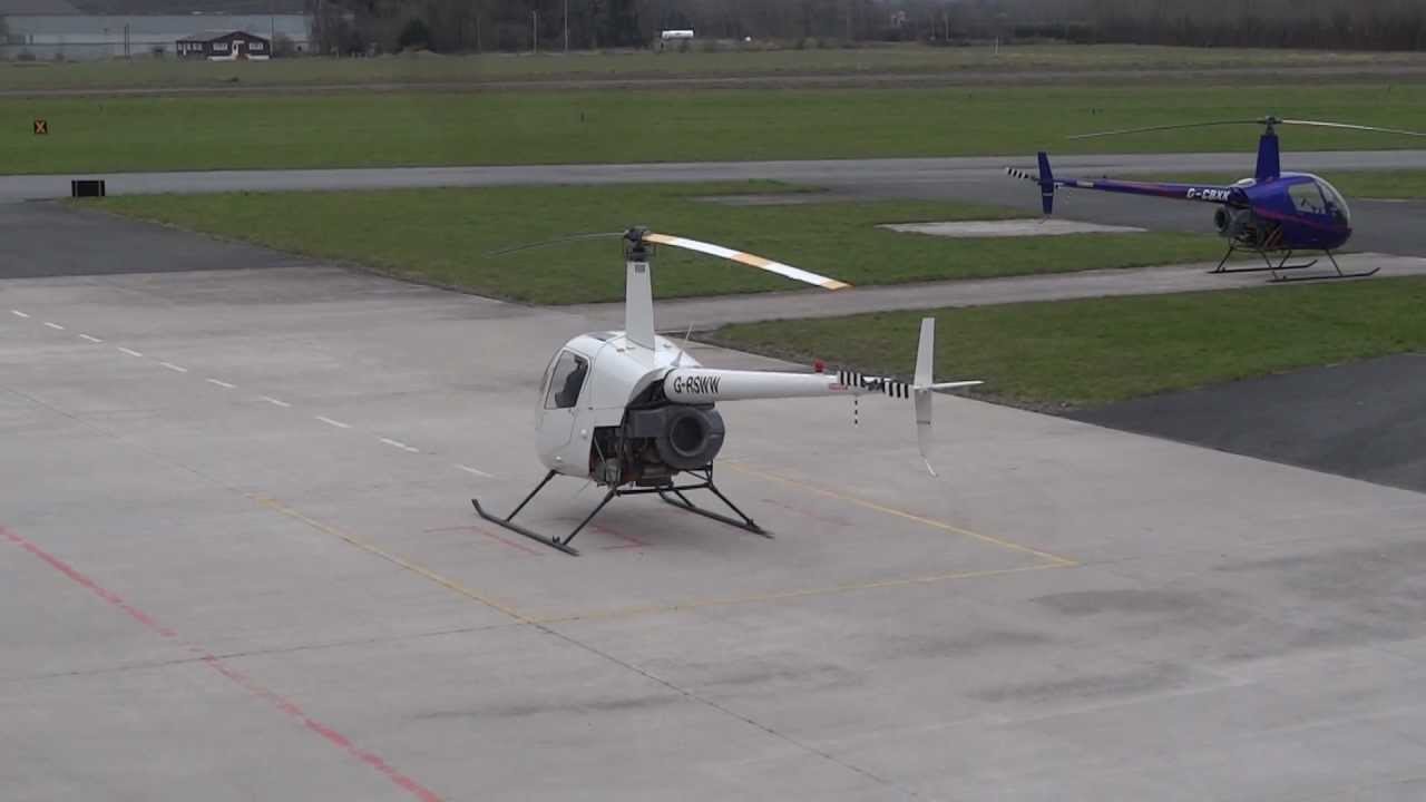 My Trial lesson in a Robinson R22 - Pre Flight Checks - YouTube