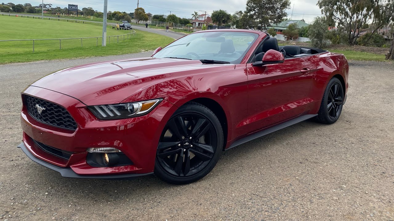 2016 Ford Mustang EcoBoost Turbo Convertible - YouTube