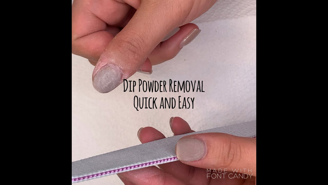 Beginner Friendly Quick and Easy Dip Powder Removal - YouTube