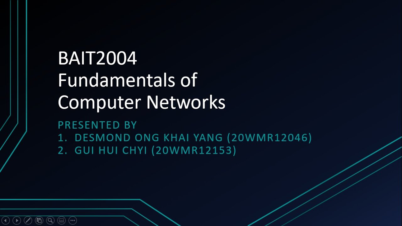 BAIT2004 Fundamentals of Computer Network Assignment Presentation Video ...