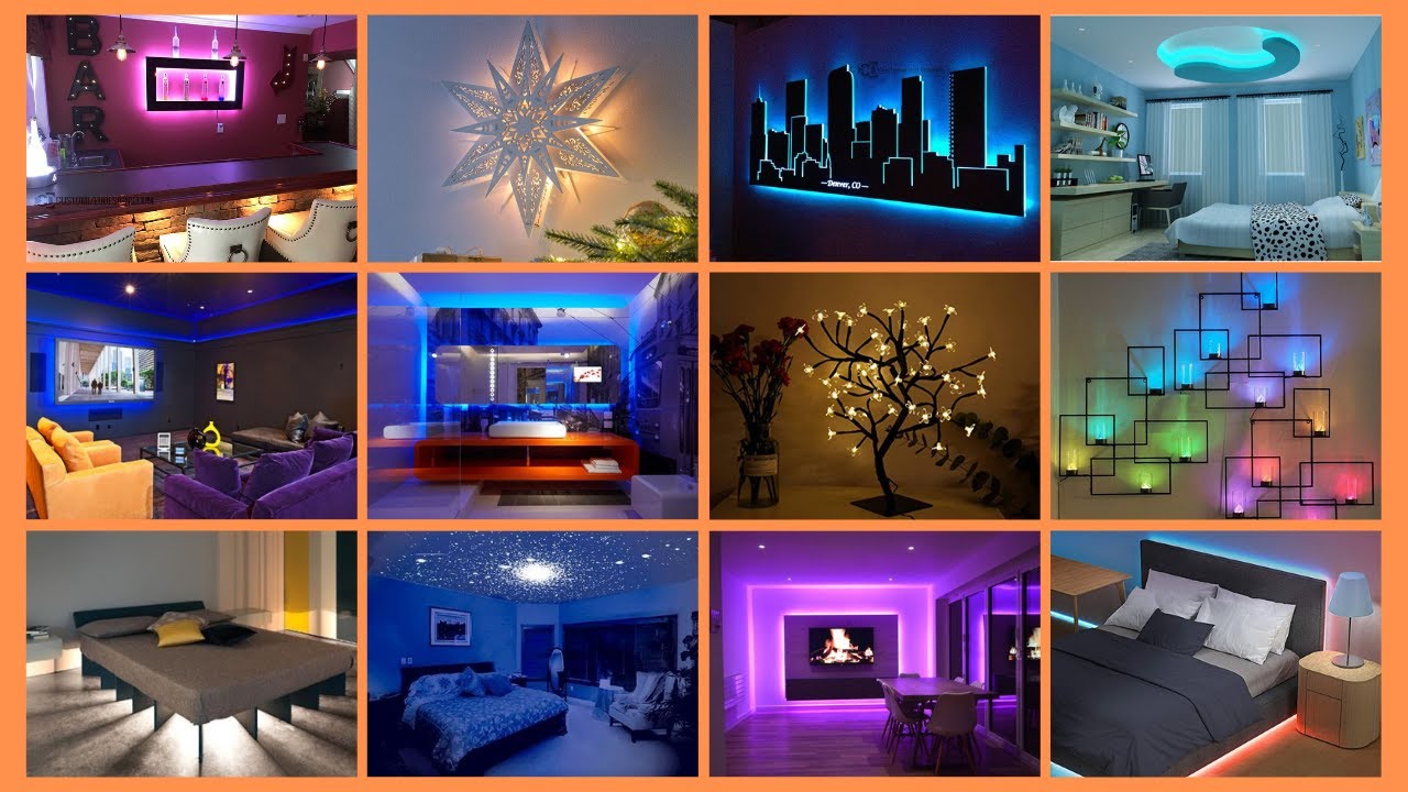 LED Strip Lights Decoration ideas for New Home - YouTube