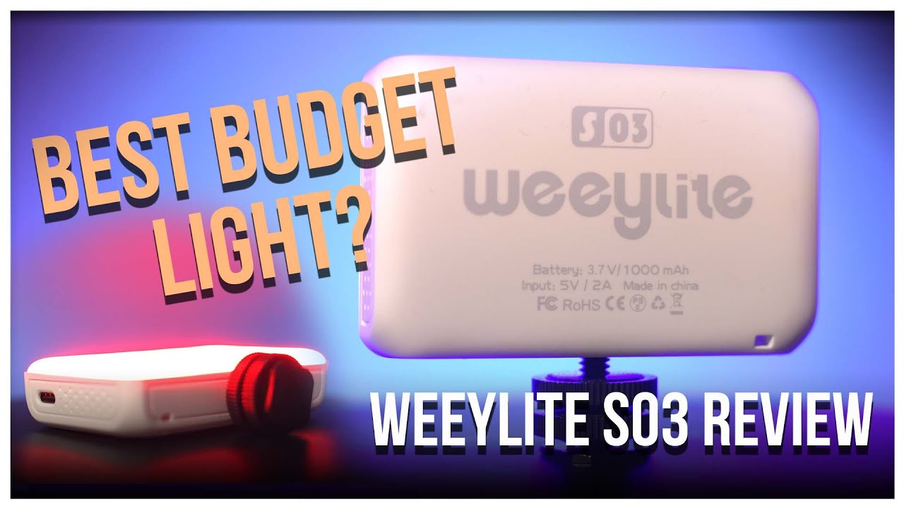Weeylite S03 RGB Pocket LED Review - Best Budget Light? - YouTube