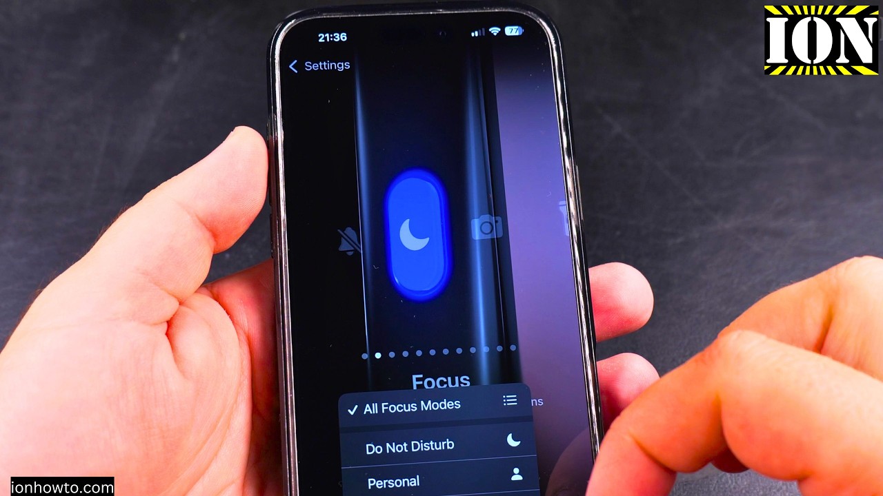 How to Turn Off Focus Mode on iPhone - YouTube