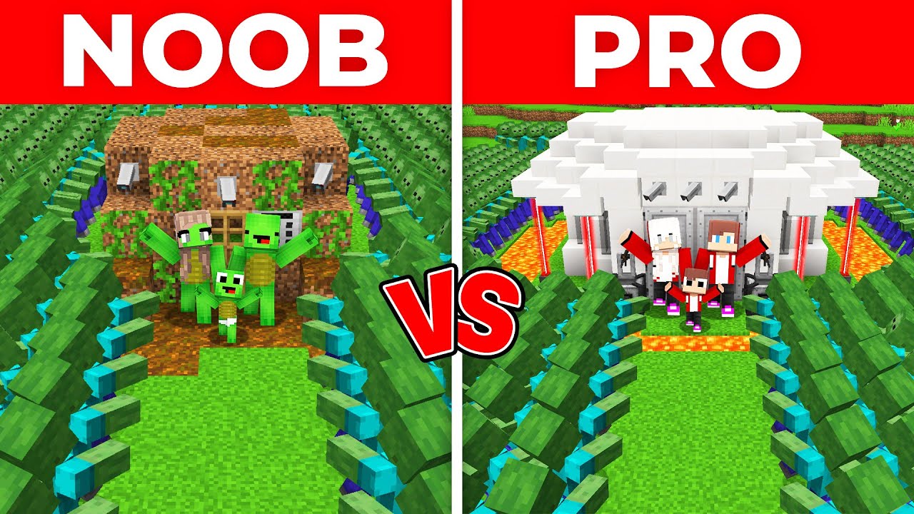 Security House With Zombie Defense: NOOB vs PRO Family BUILD CHALLENGE ...