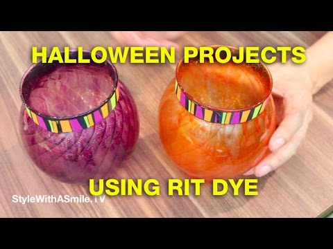 Halloween Projects Using Rit Dye - YouTube