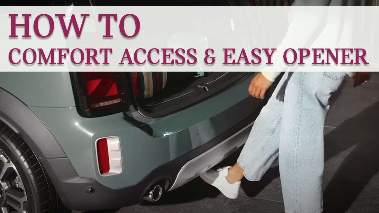 How To use MINI Comfort Access and the Easy Opener. - YouTube