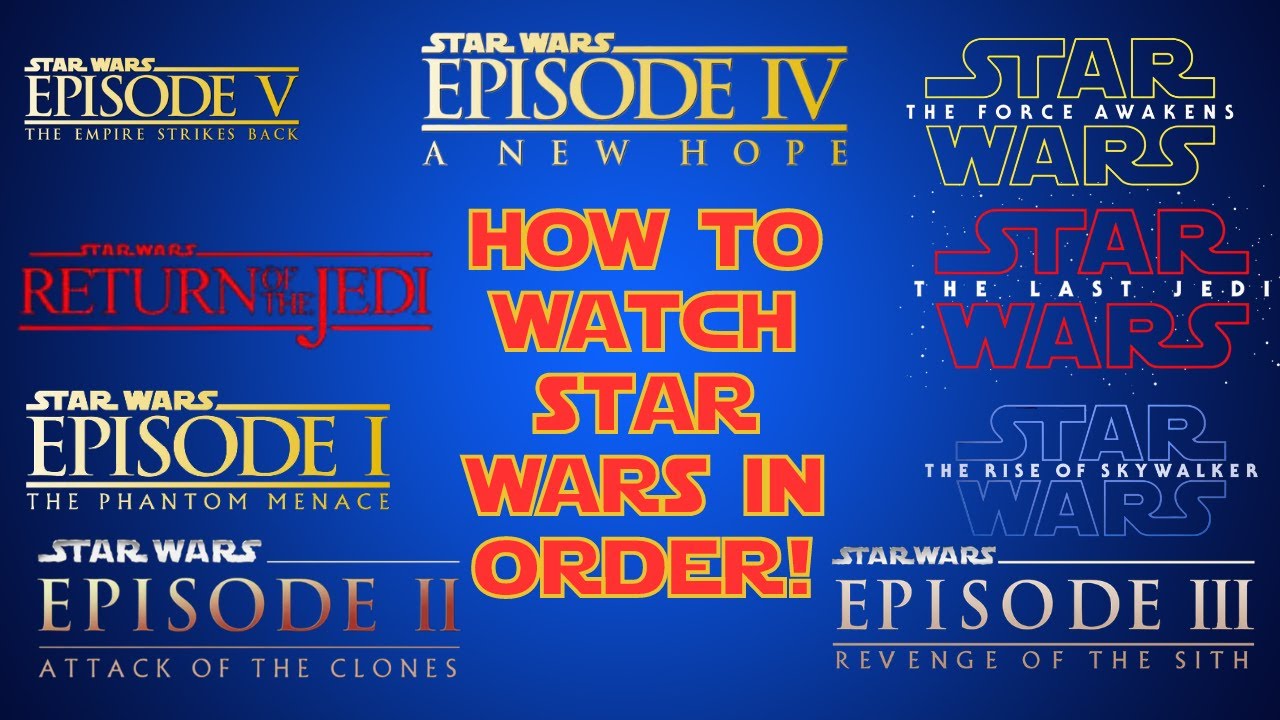 HOW TO WATCH STAR WARS MOVIES IN ORDER! - YouTube