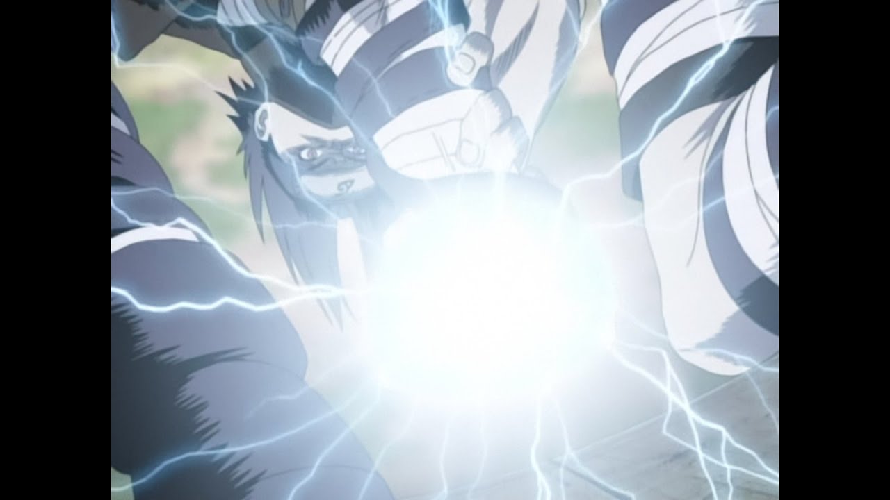 Sasuke uses "Lightning Blade" For The First Time - YouTube