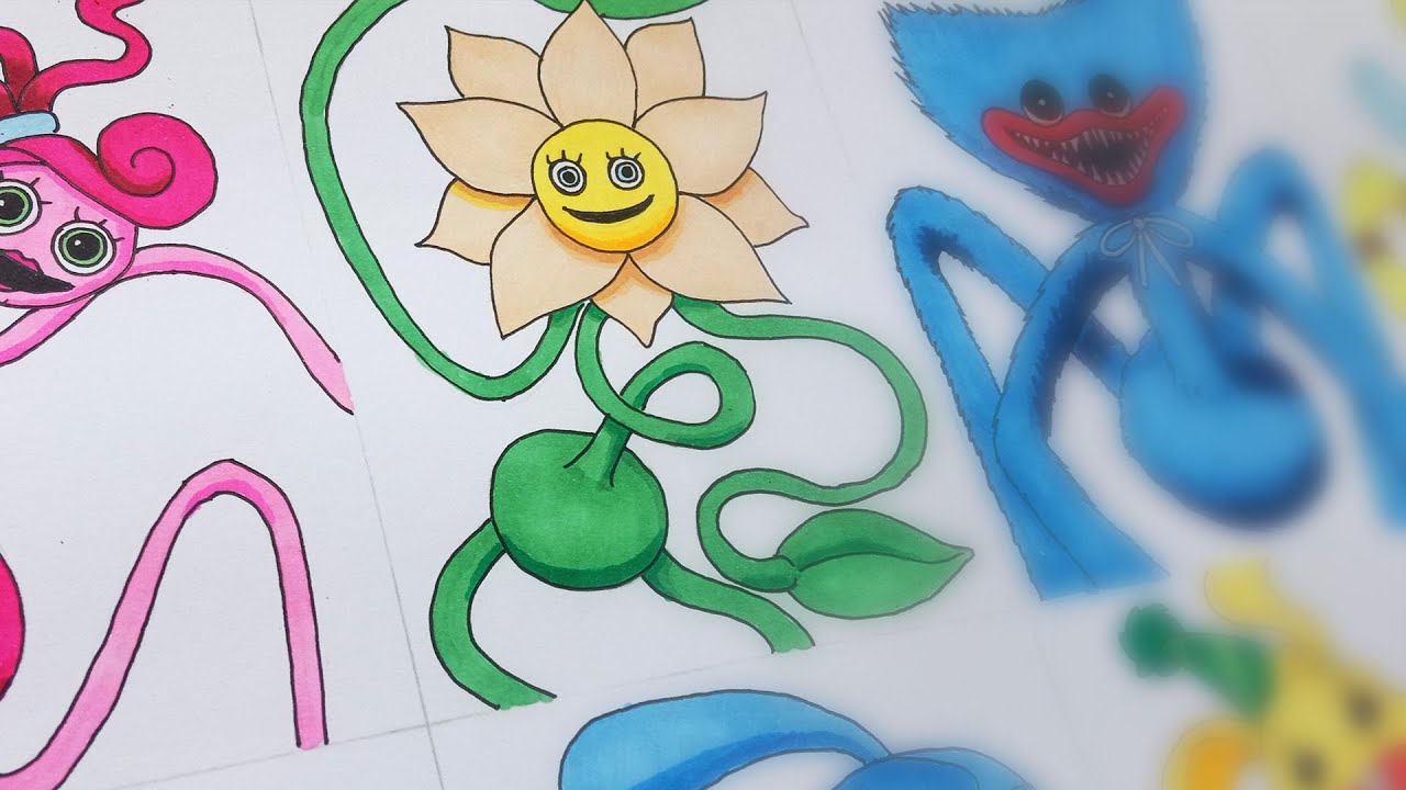 Poppy Playtime in Long Legs Style | Drawing- Mommy Long Legs, Daisy ...