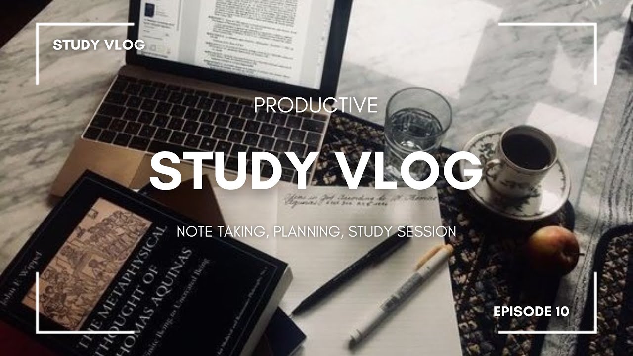Cozy Study Vlog 🌟 | Productive Morning Routine, Note-Taking & Focus ...