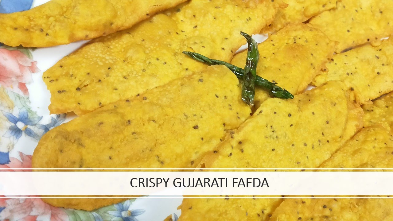 Fafda Recipe | Gujarati snack | Fafda Gathiya | Jethalal's Favourite ...