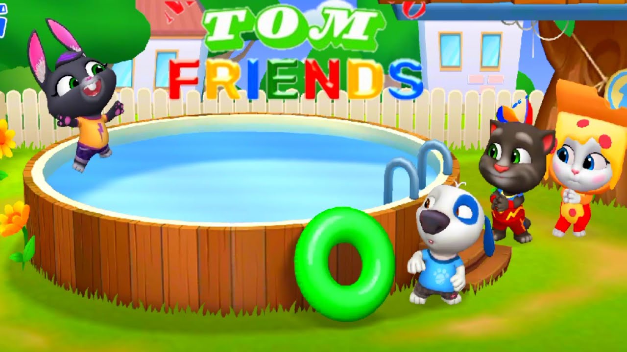 My Talking Tom and his friends cartoon gameplay part 4 - YouTube