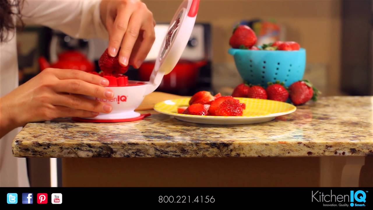 Kitchen IQ Strawberry Tool - YouTube