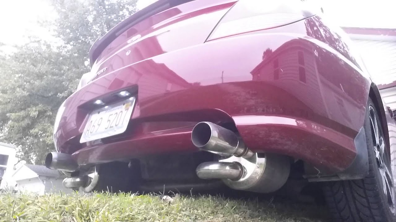 Mugen twin loop mufflers - YouTube
