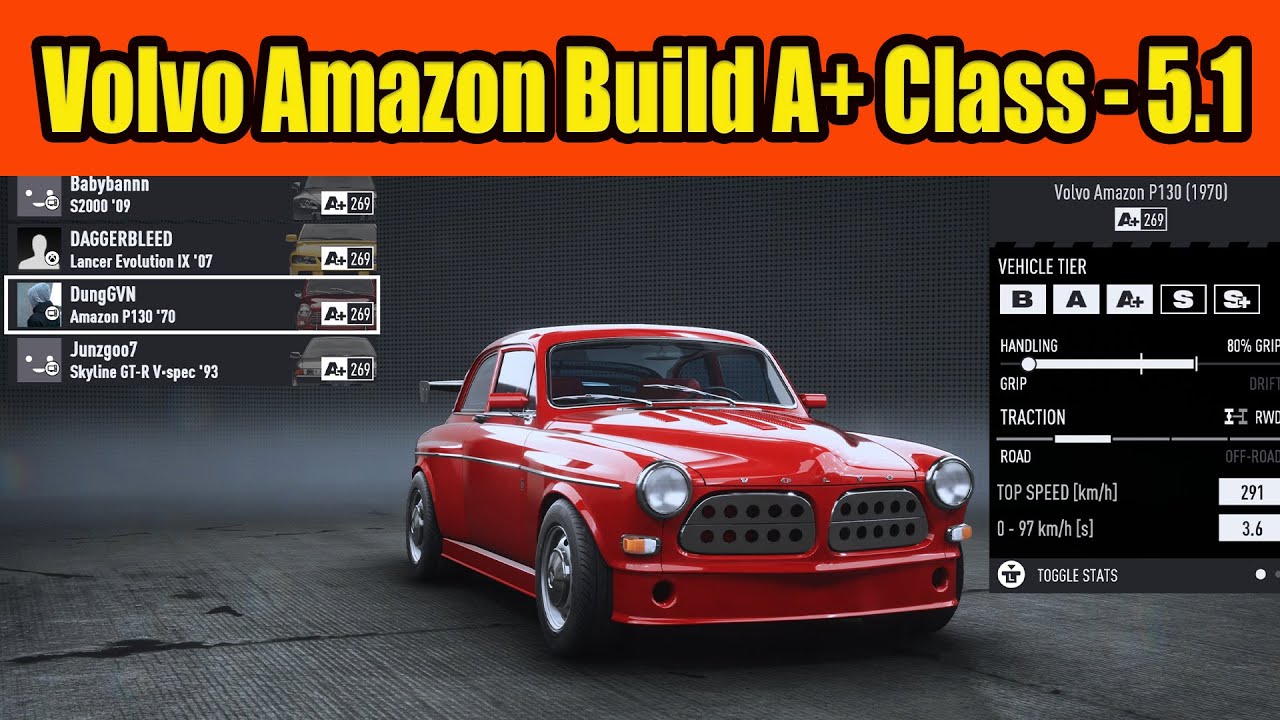 Volvo Amazon P130 Build A+ Class Car in NFS Unbound Update Vol 5.1 ...