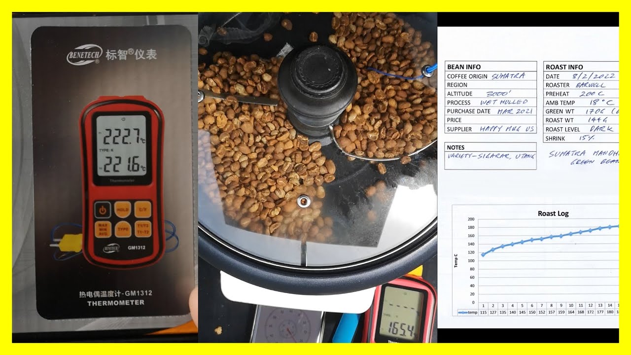 Home coffee roasting DIY temperature probe | Barwell roaster ...