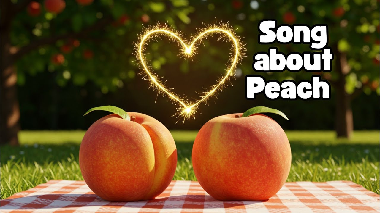 Peachy Peach 🍑 | Fun Fruit Song for Kids | Learn About Peaches | Rhyme ...