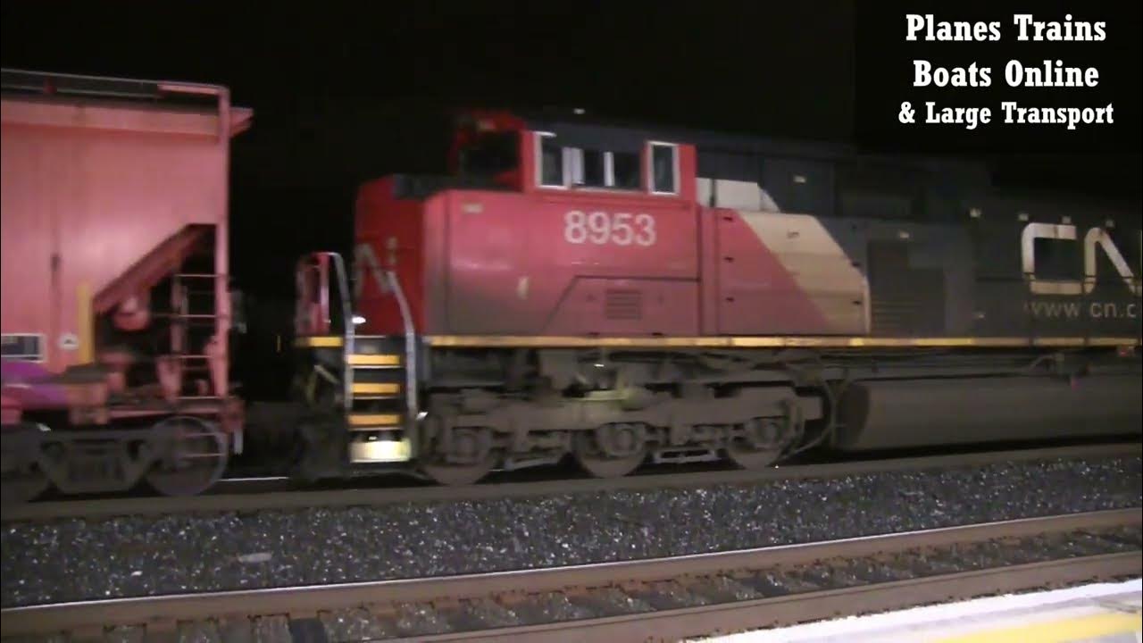 CN A485 Manifest Train IC 2709 & CN 8953 Locomotives Strathroy Sub - YouTube