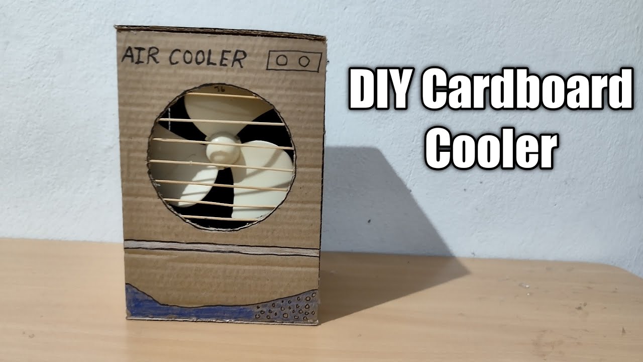 How to make a Cooler at home from cardboard || DIY cardboard cooler for ...