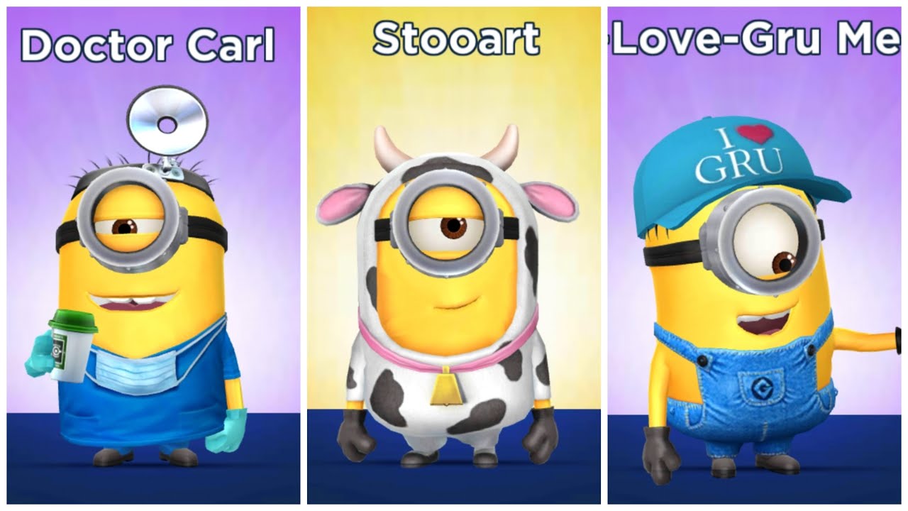 Minion Rush Doctor Carl VS Stooart VS I Love Gru Mel - YouTube
