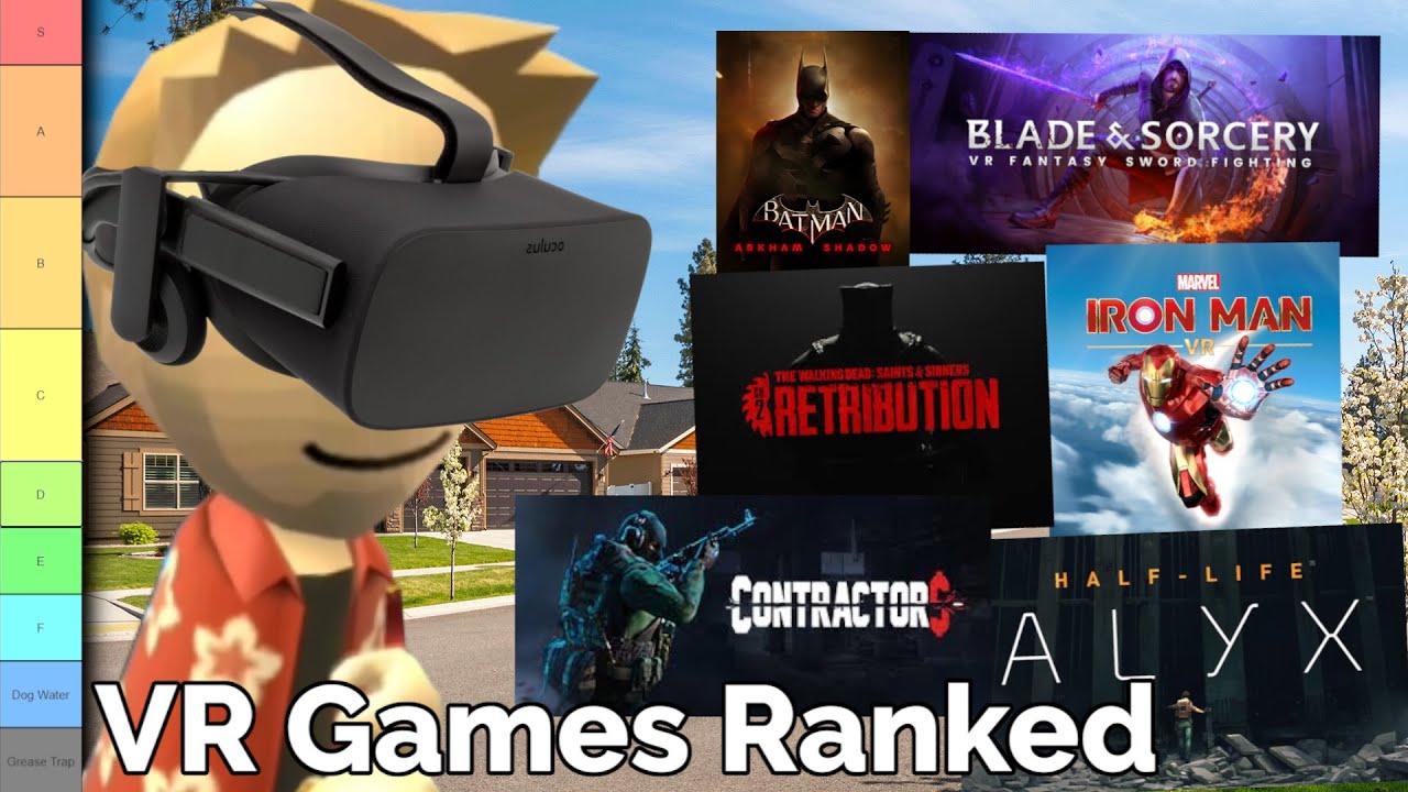 The Best VR Games Tier list - YouTube