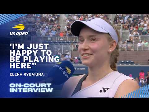 Elena Rybakina On-Court Interview | 2026 US Open Round 1