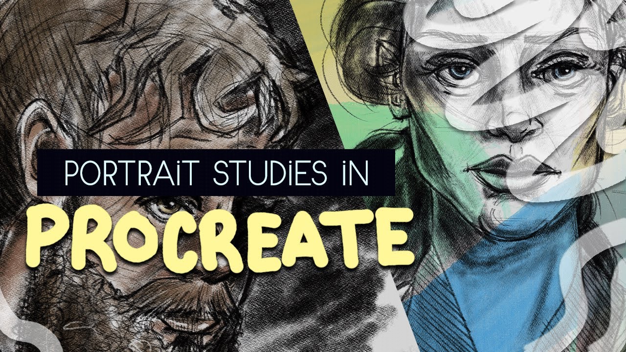 Digital Portraits in Procreate | Portrait Studies - YouTube
