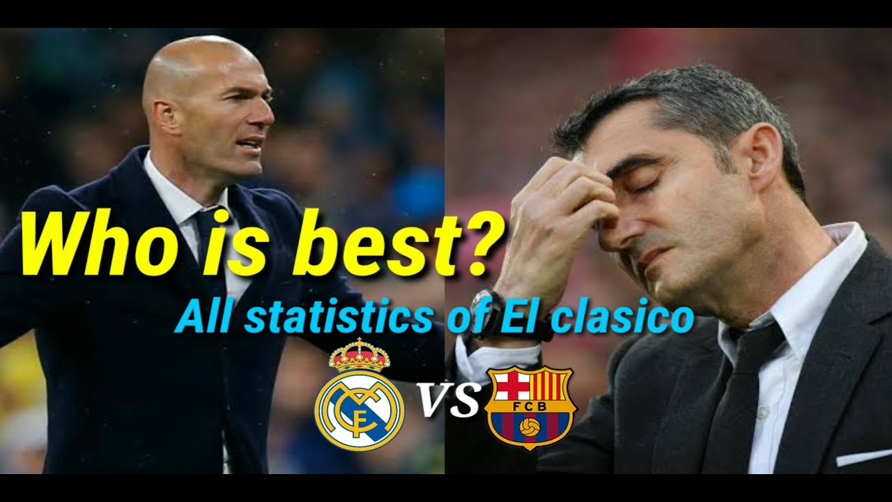 El clasico|Real Madrid vs Barcelona|All statistics and comparison|Who ...