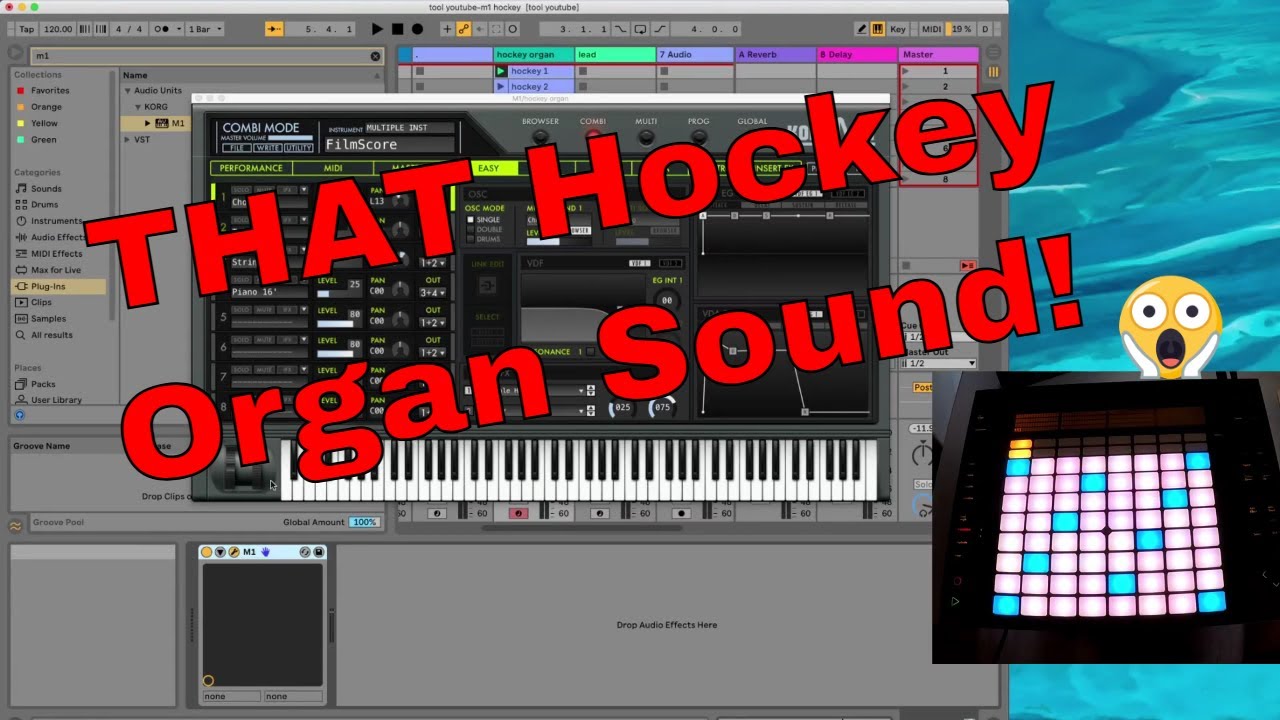 Using Korg M1 VST Plugin to make a Hockey Stadium Organ - YouTube