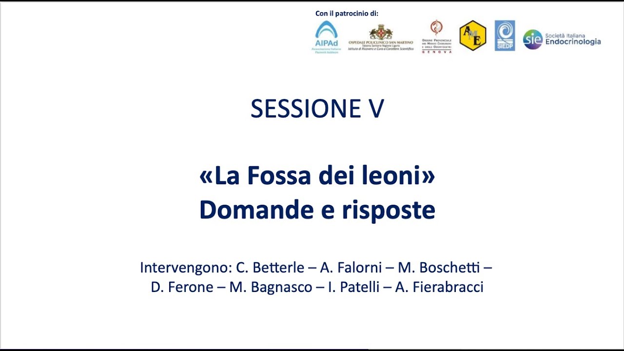 "Fossa dei Leoni" – Domande e risposte sull'insufficienza surrenalica (parte 1) - YouTube