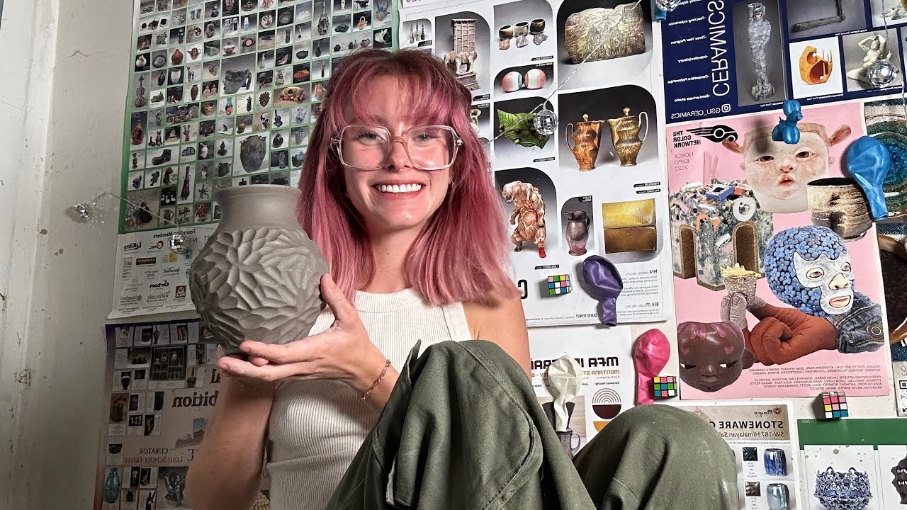 Caring a Vase Using a Diamond Core Carving Tool - YouTube