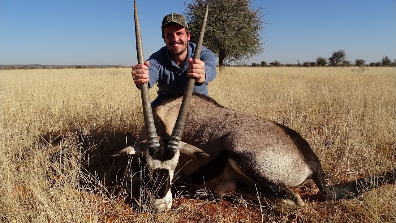Hunting 3 Gemsbuck/Oryx (Epic 180 meter head shot)!!! - YouTube