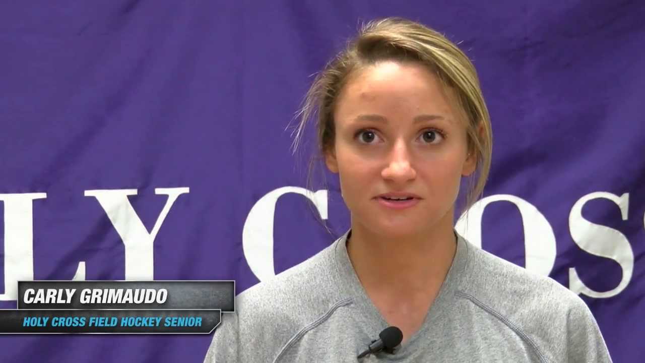 Meet Holy Cross Senior Captain Carly Grimaudo - YouTube