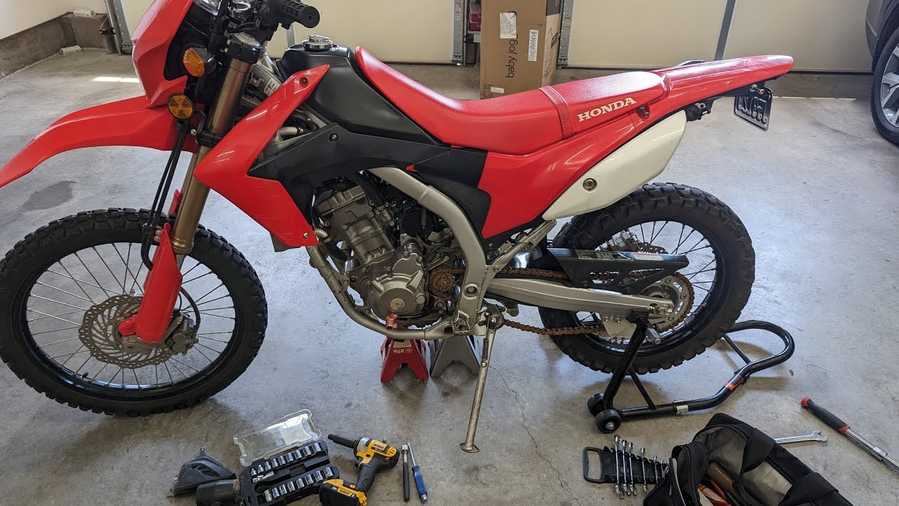 Changing front Sprocket without removing chain - YouTube