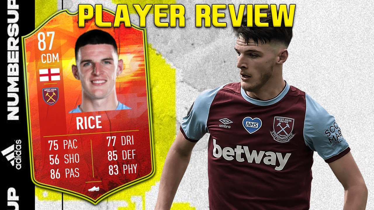 DEFENSIVE WALL! ⚓️ 87 ADIDAS NUMBERS UP DECLAN RICE PLAYER REVIEW! FIFA ...