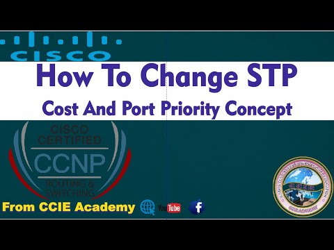 How to change STP Cost and Port Priority - YouTube